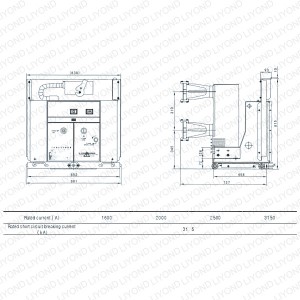 VS1-24 series of indoor H.V. VCB with common insulated cylinder