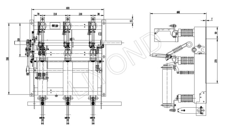 FN7-12DXLRAF Load Break Switch With Impact Fuse With Motorised ...