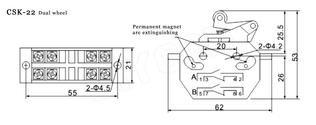CSK Magnetic Blow Switch Series - Liyond
