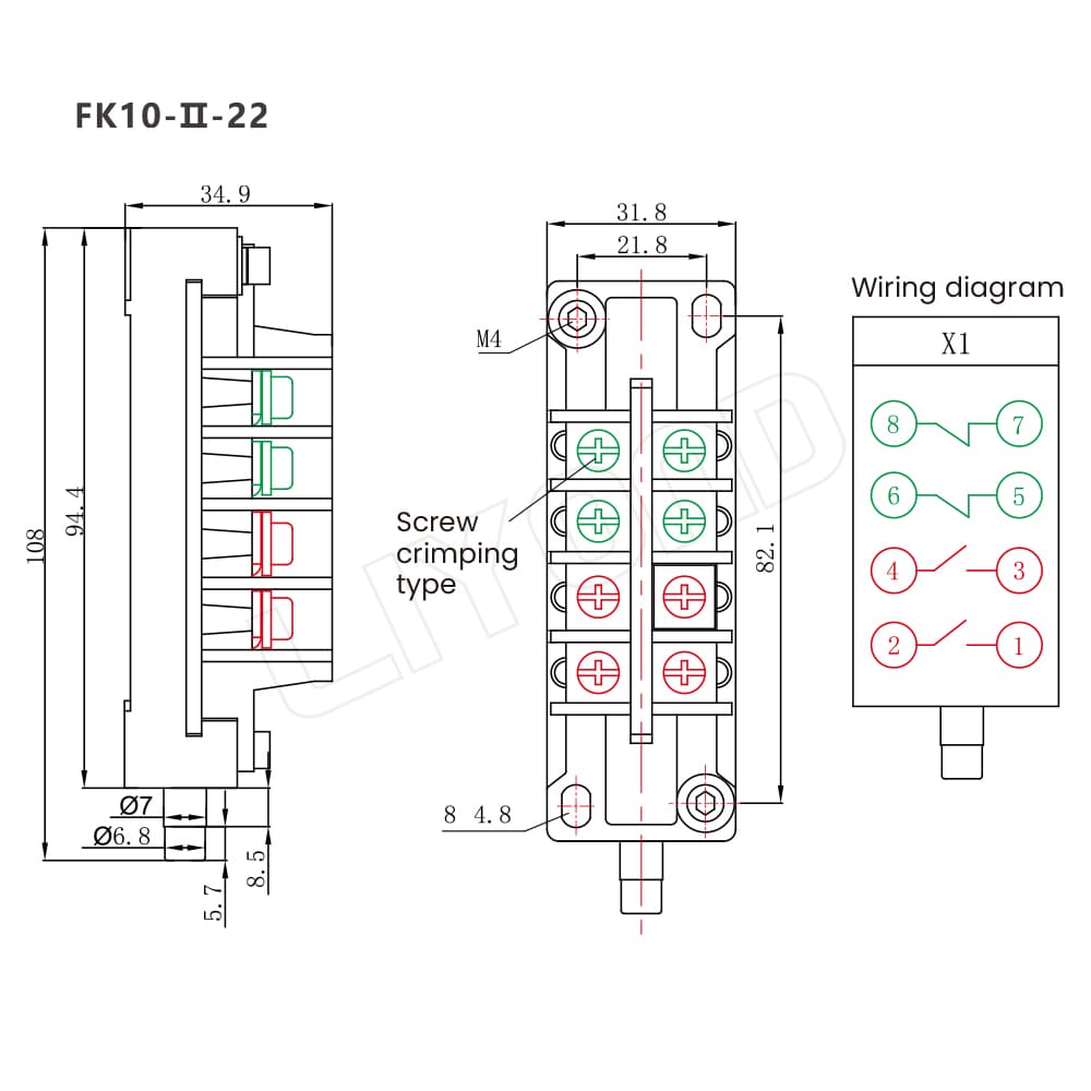 FK10 ⅠⅡ Ⅲ Series Auxiliary Switches - Liyond