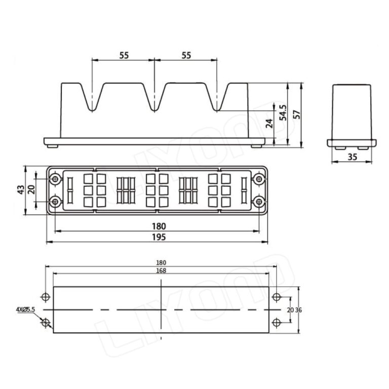 JXZ6 Busbar Incoming Shield (3 Poles) For Low Voltage Panel - Liyond